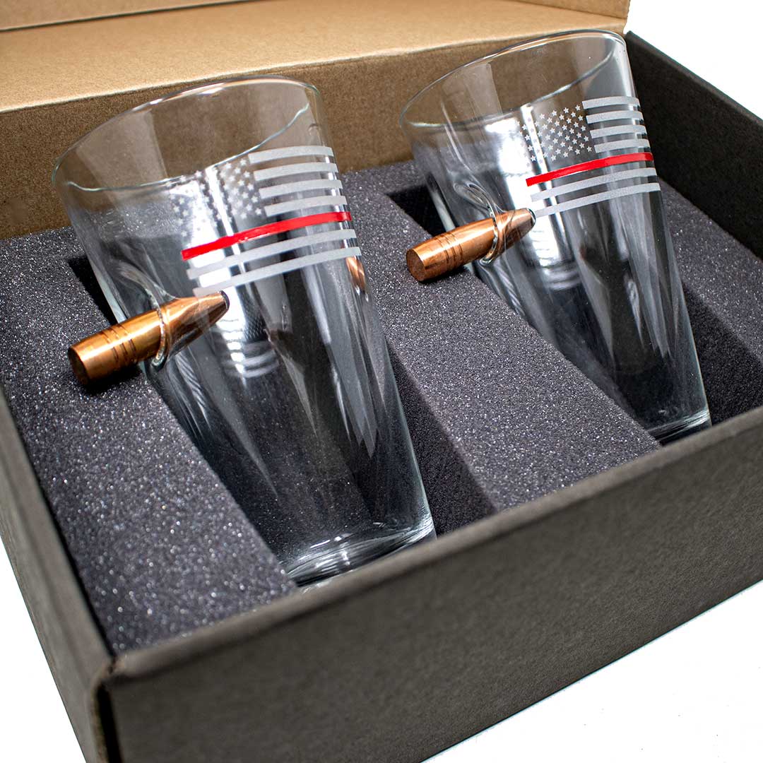 Thin Red Line Pint Glass - BenShot